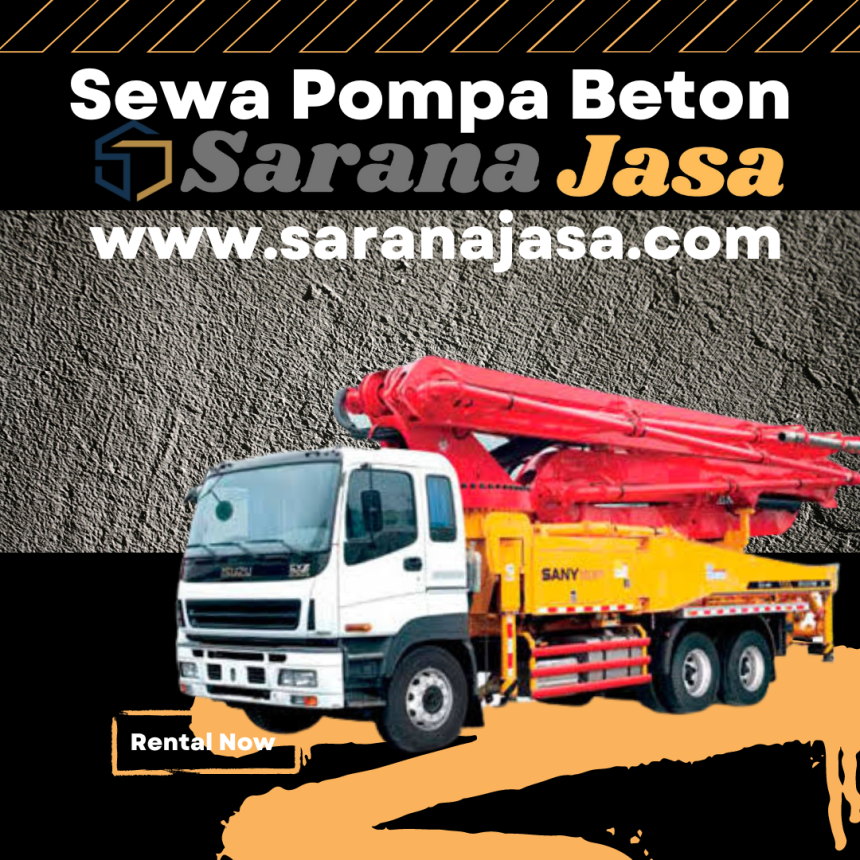 sewa pompa beton cor harga sewa concrete pump